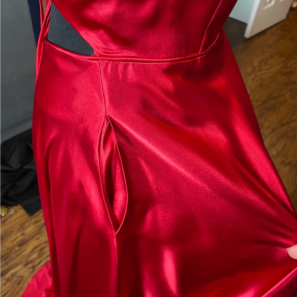 Gorgeous Red Satin Dress - Gem